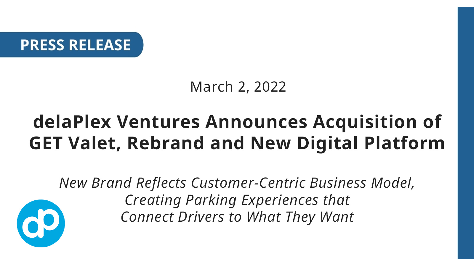 delaPlex Ventures Announces Acquisition of GET Valet, Rebrand and New ...